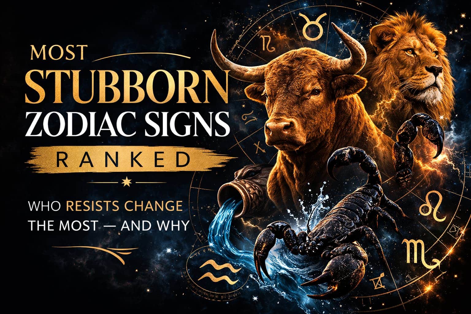 Most Stubborn Zodiac Signs Ranked | The Astrology of Inflexibility